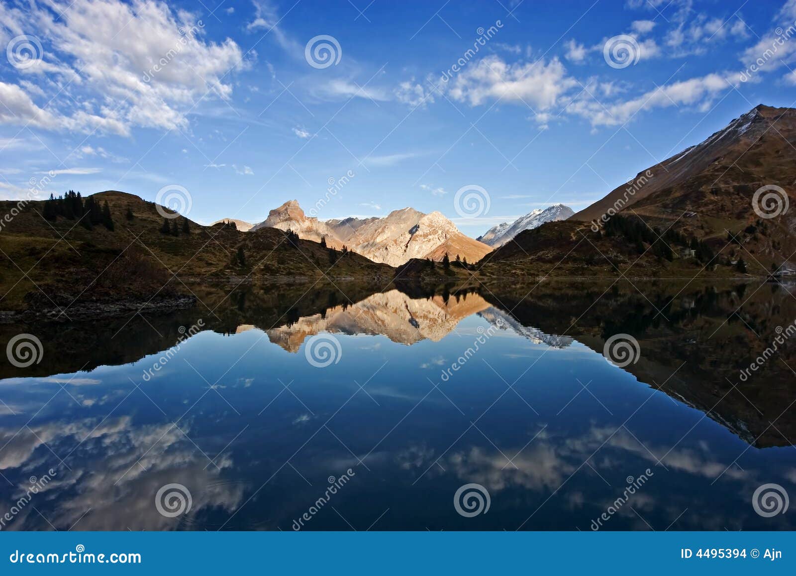 Mountain Reflection stock photo. Image of morning, reflection - 4495394