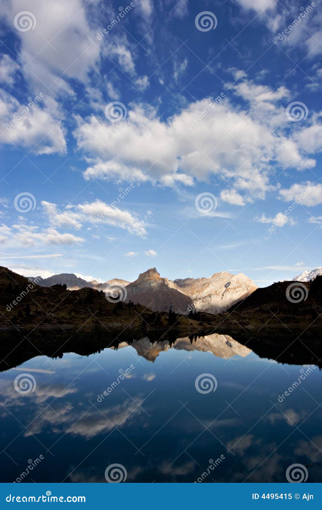 Mountain Reflection stock image. Image of rocks, horizon - 4495415