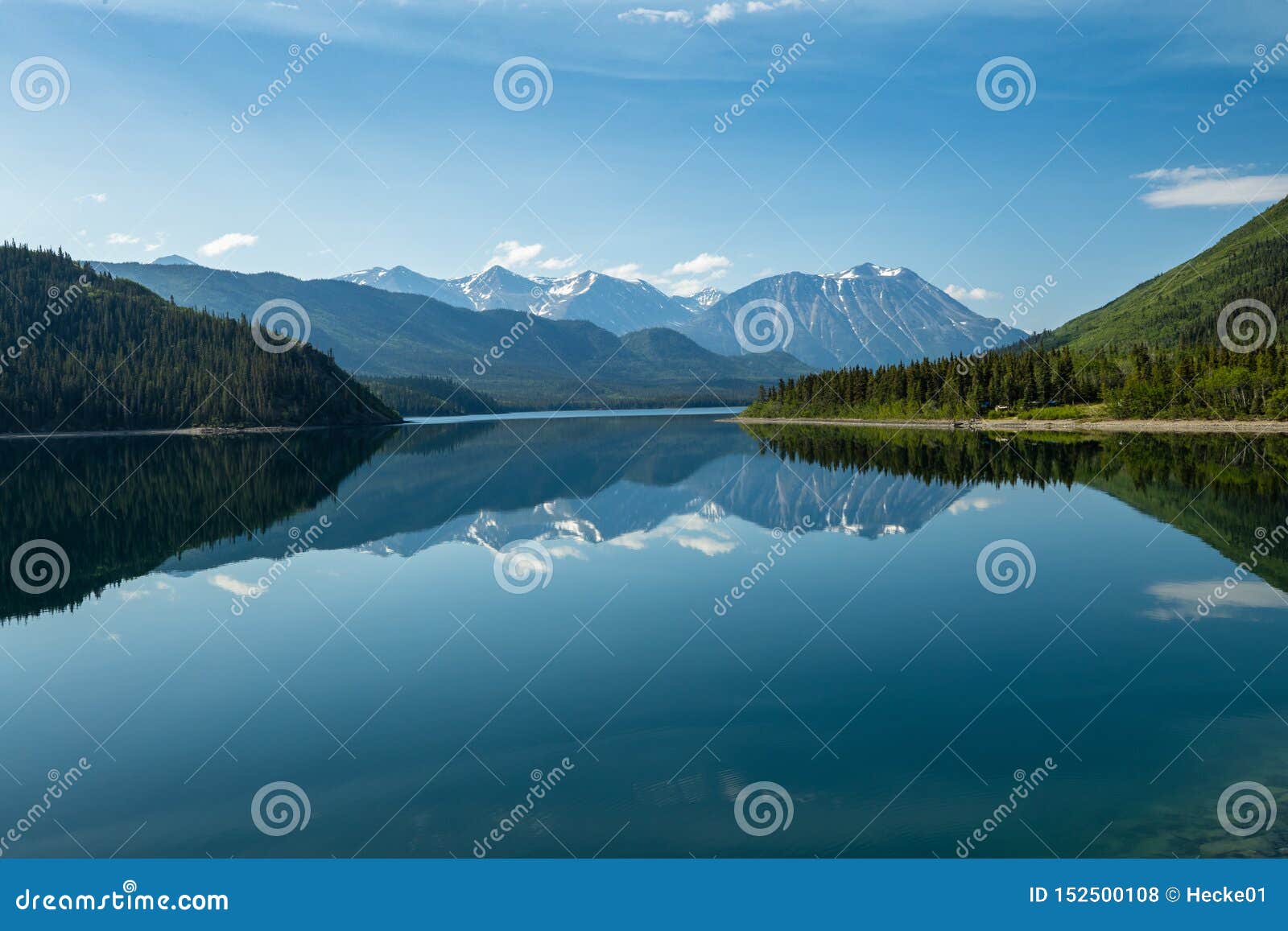 Mountain with Reflection in the Lake Stock Photo - Image of calm ...