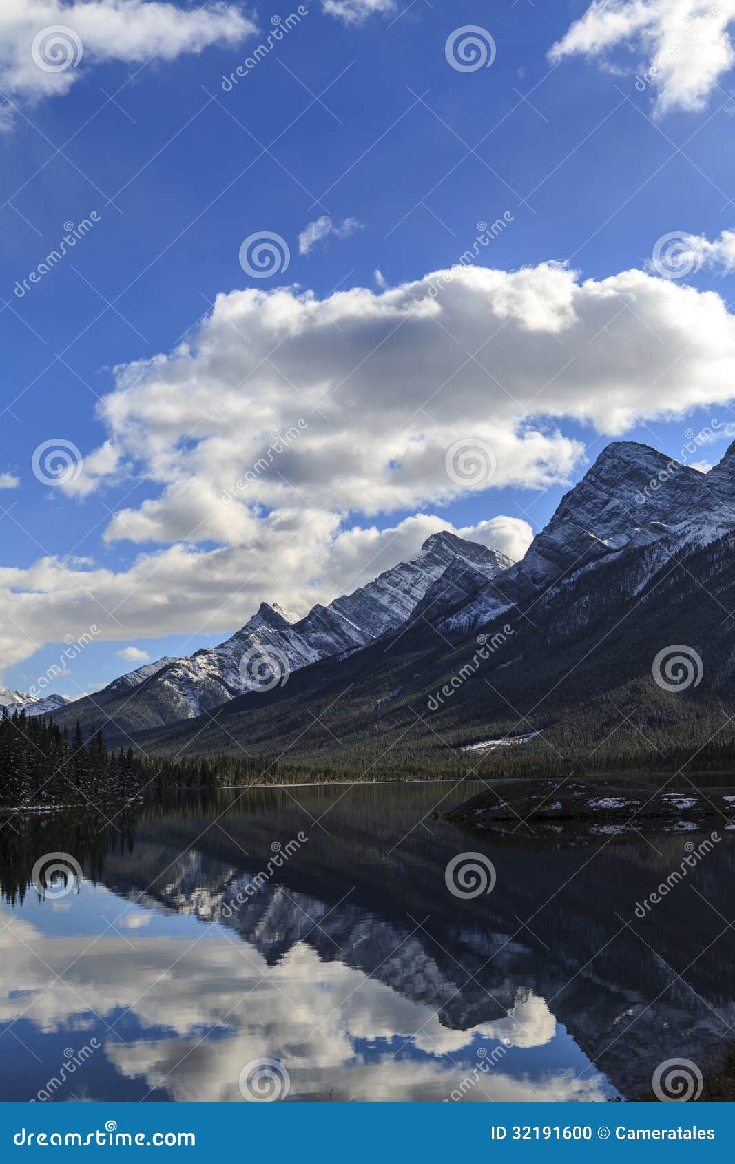 Mountain reflection stock photo. Image of canadian, peak - 32191600