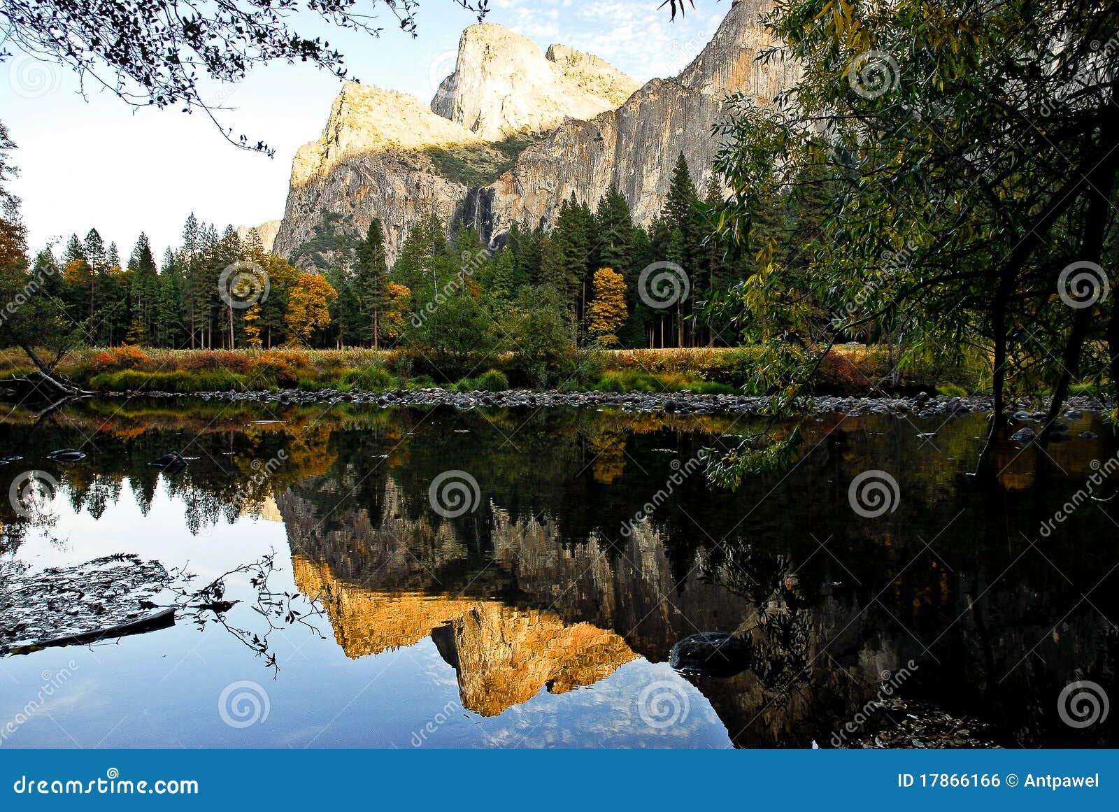 Mountain Reflection in the Water Stock Photo - Image of national, view ...