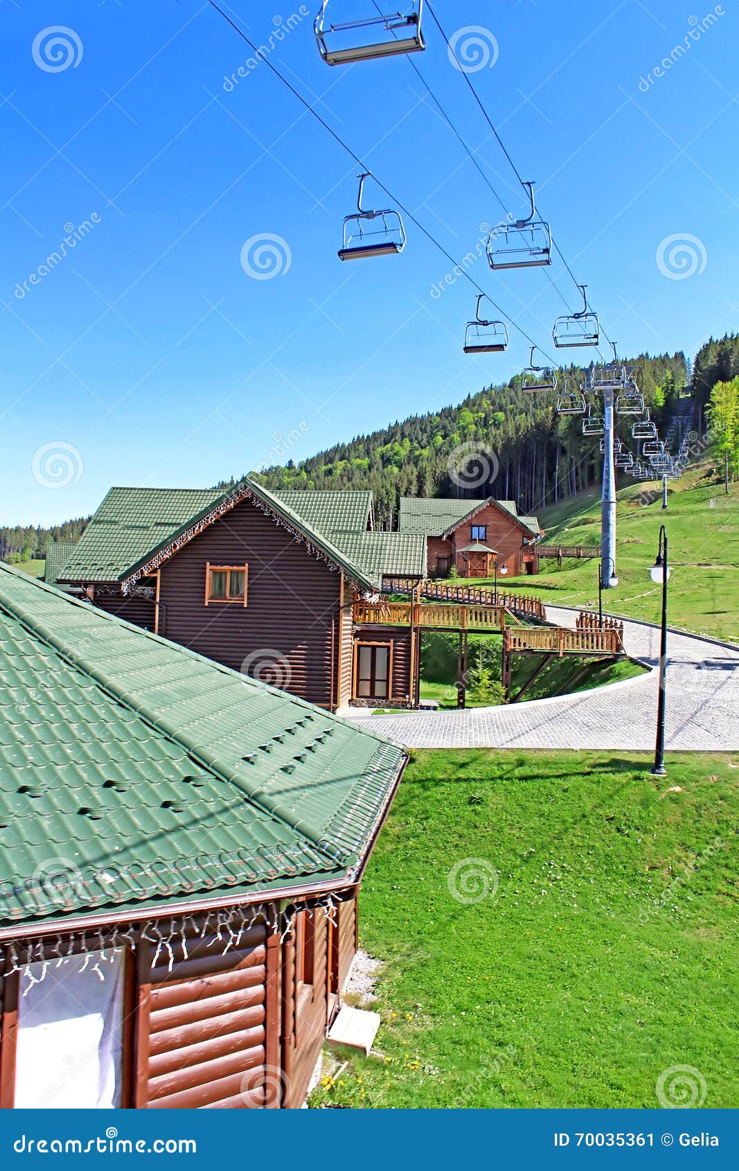 Mountain Resort of Bukovel in Ukraine Stock Image - Image of highland ...