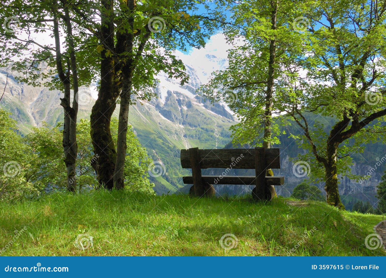 Mountain Rest Stop stock image. Image of view, valley - 3597615
