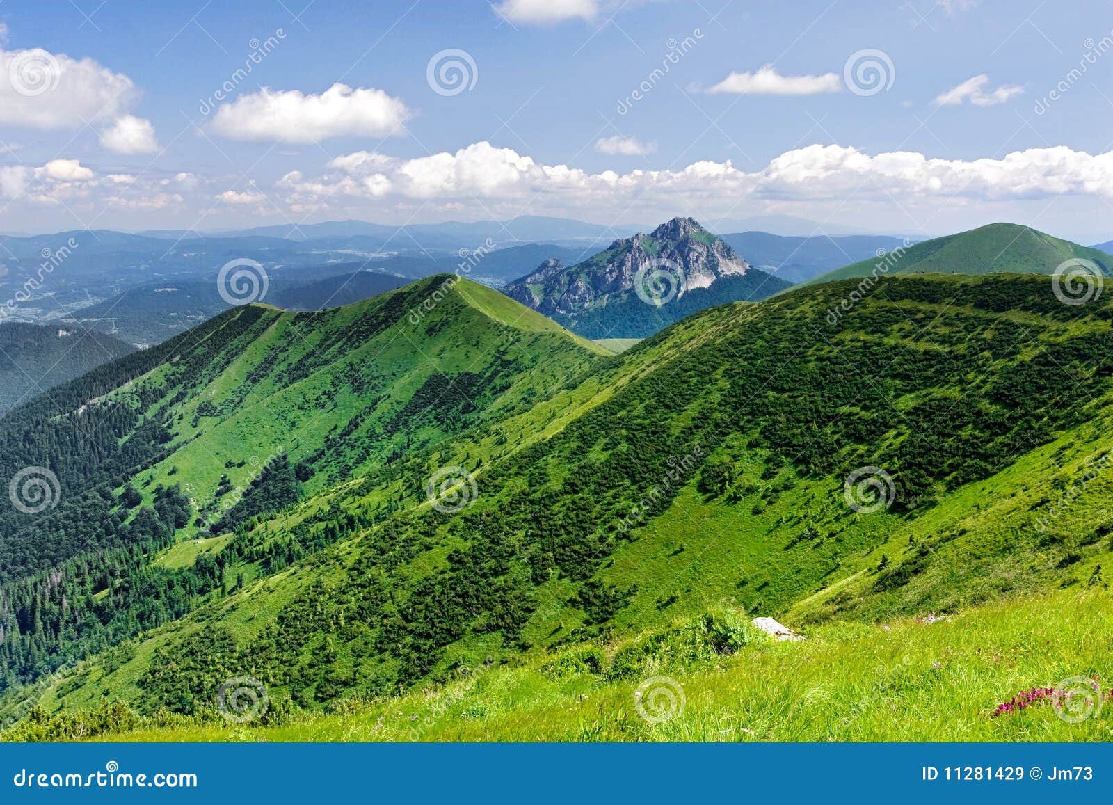On the mountain-ridge stock image. Image of range, path - 11281429