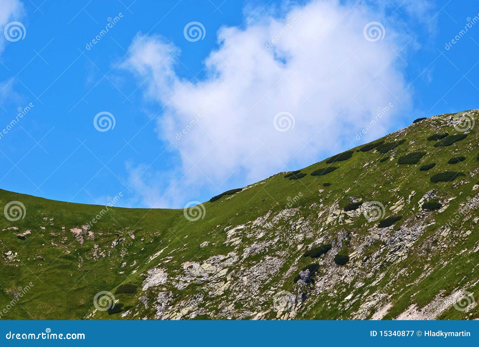 Mountain ridge stock image. Image of high, clouds, earth - 15340877