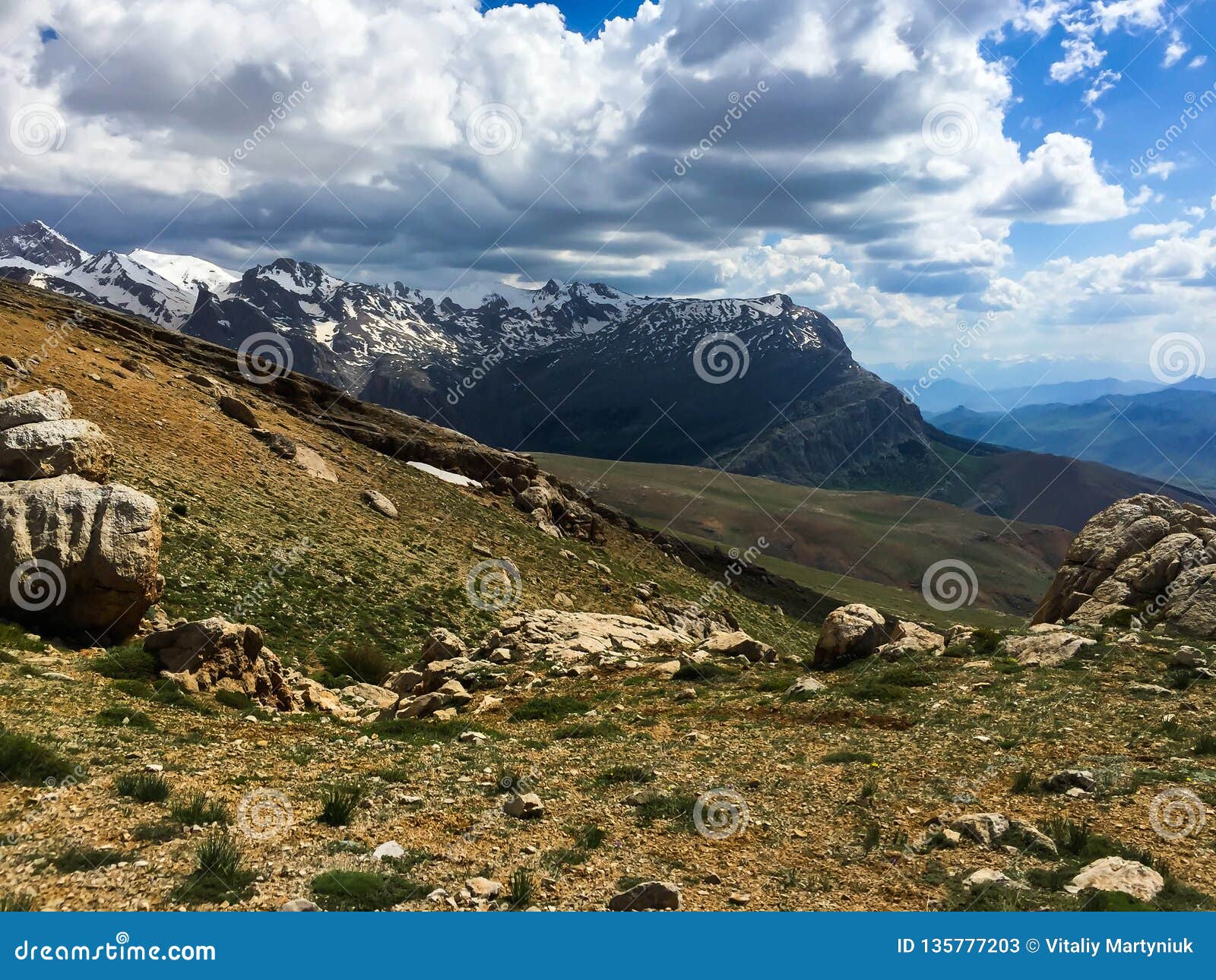Mountain Ridge on the Horizon Stock Image - Image of range, beautiful ...