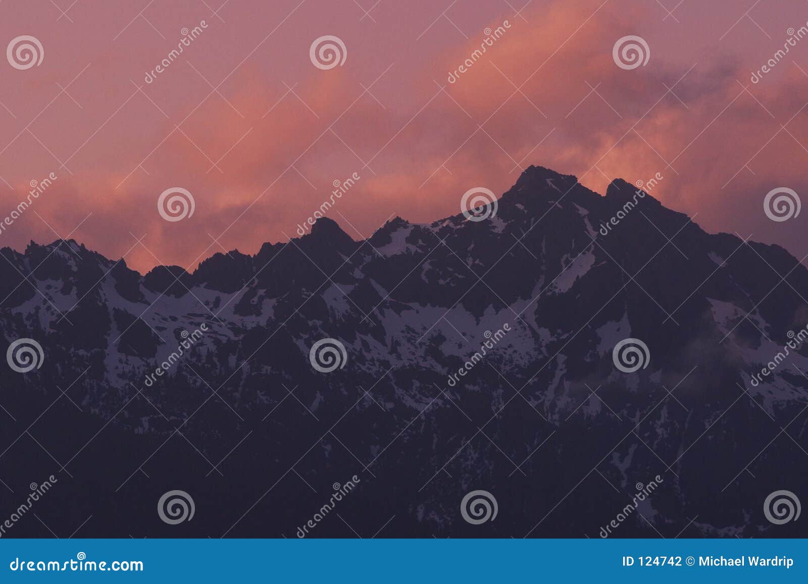 Mountain ridge sunset stock photo. Image of altitude, nature - 124742