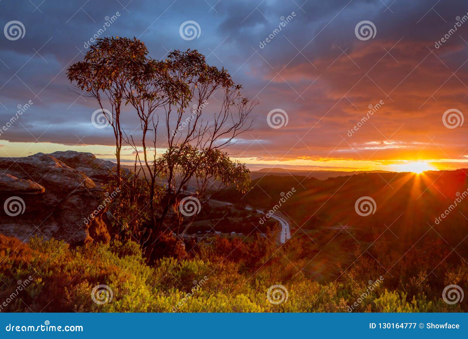 Mountain ridge sunset stock image. Image of wilderness - 130164777