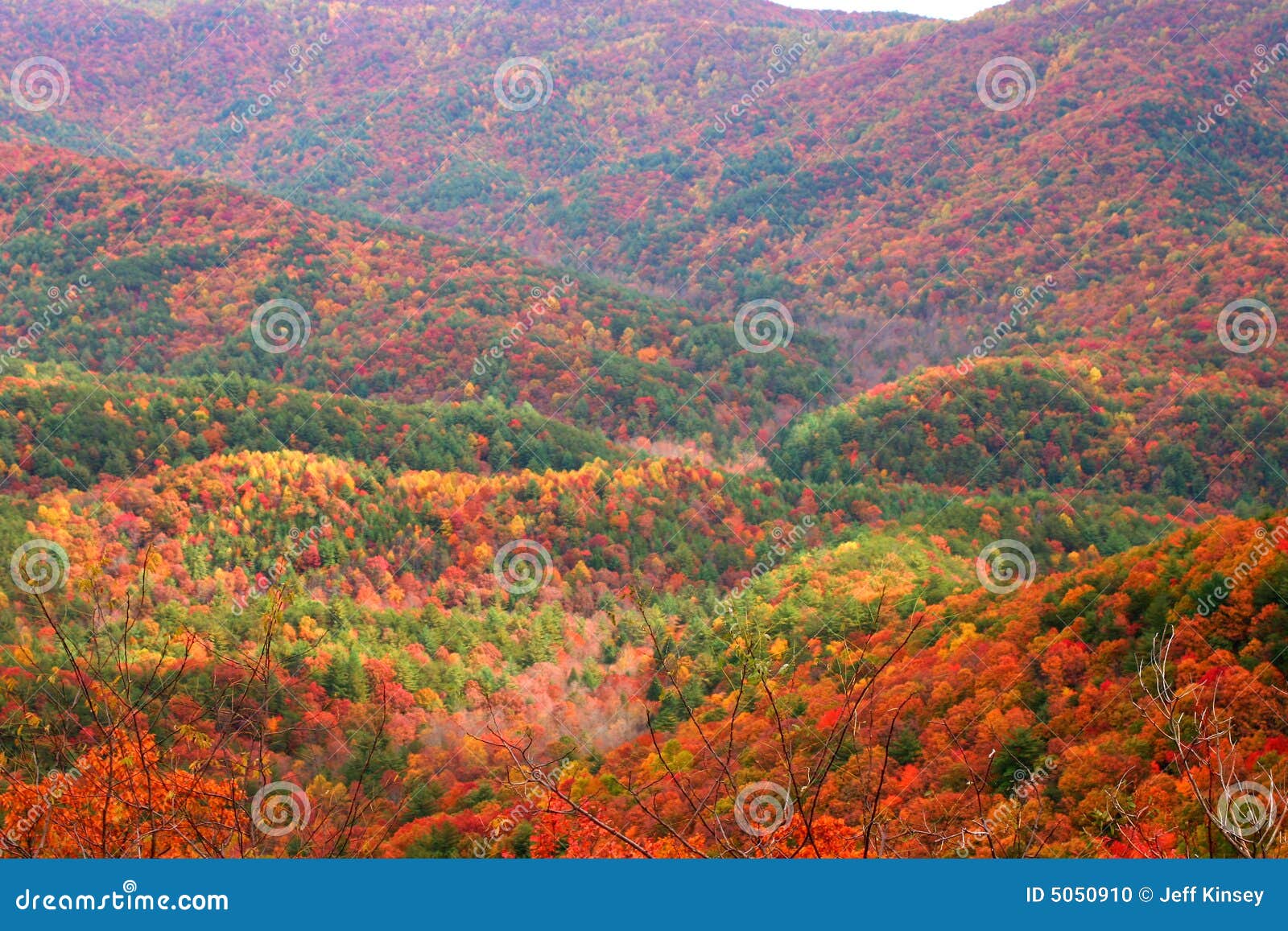 Mountain Ridges stock photo. Image of leaves, colorful - 5050910