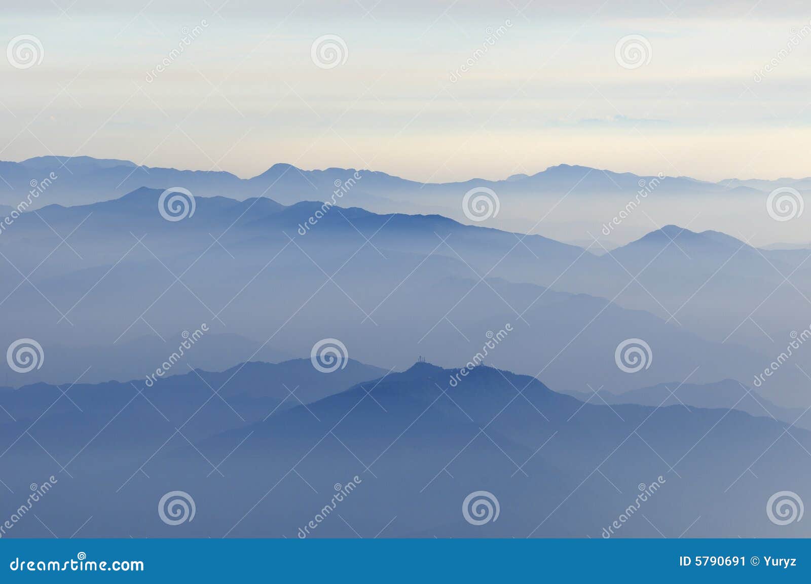 Mountain ridges stock image. Image of misty, asia, landscape - 5790691