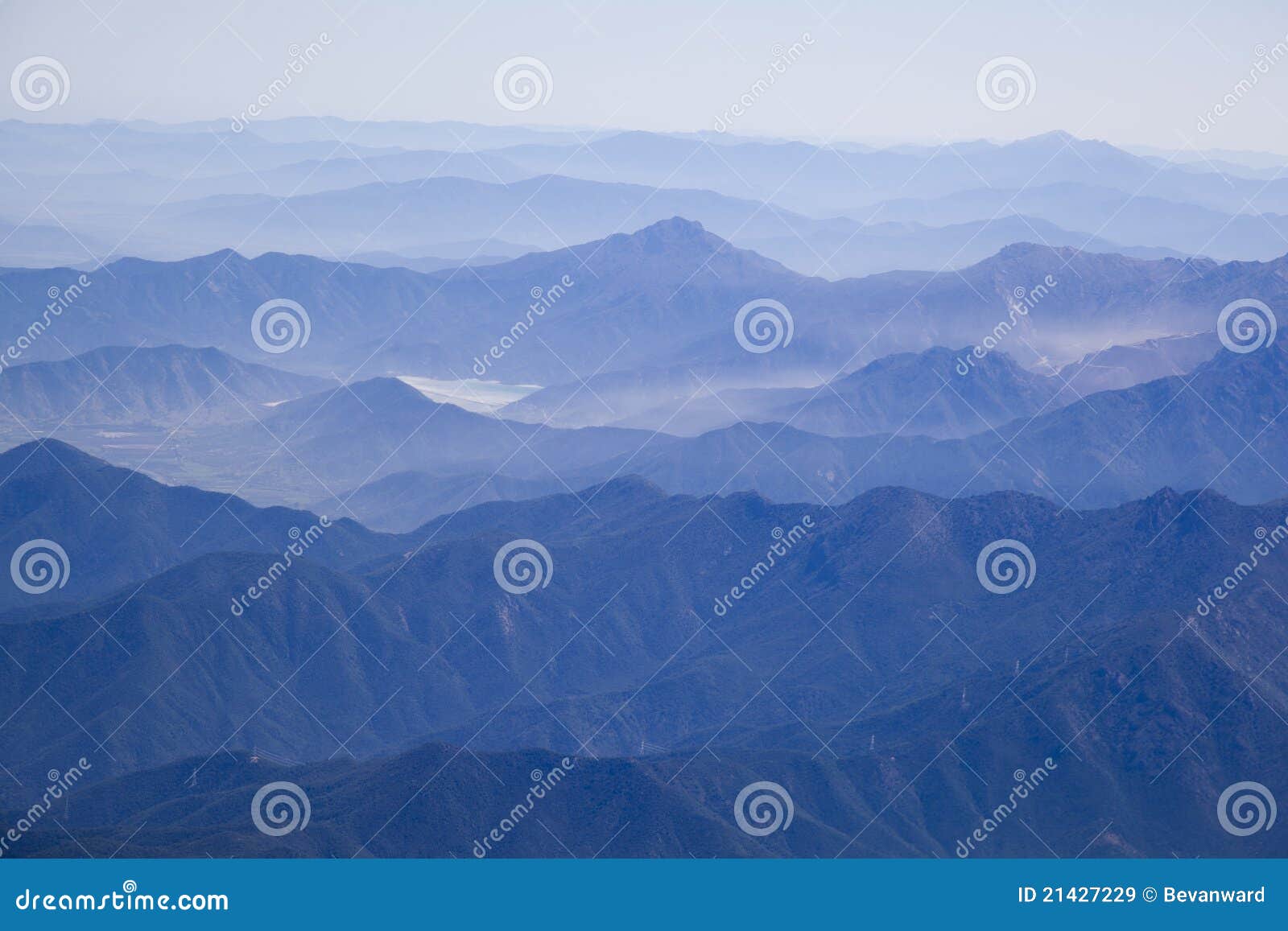 Mountain Ridges and Spurs within Cloud Stock Image - Image of cloudy ...