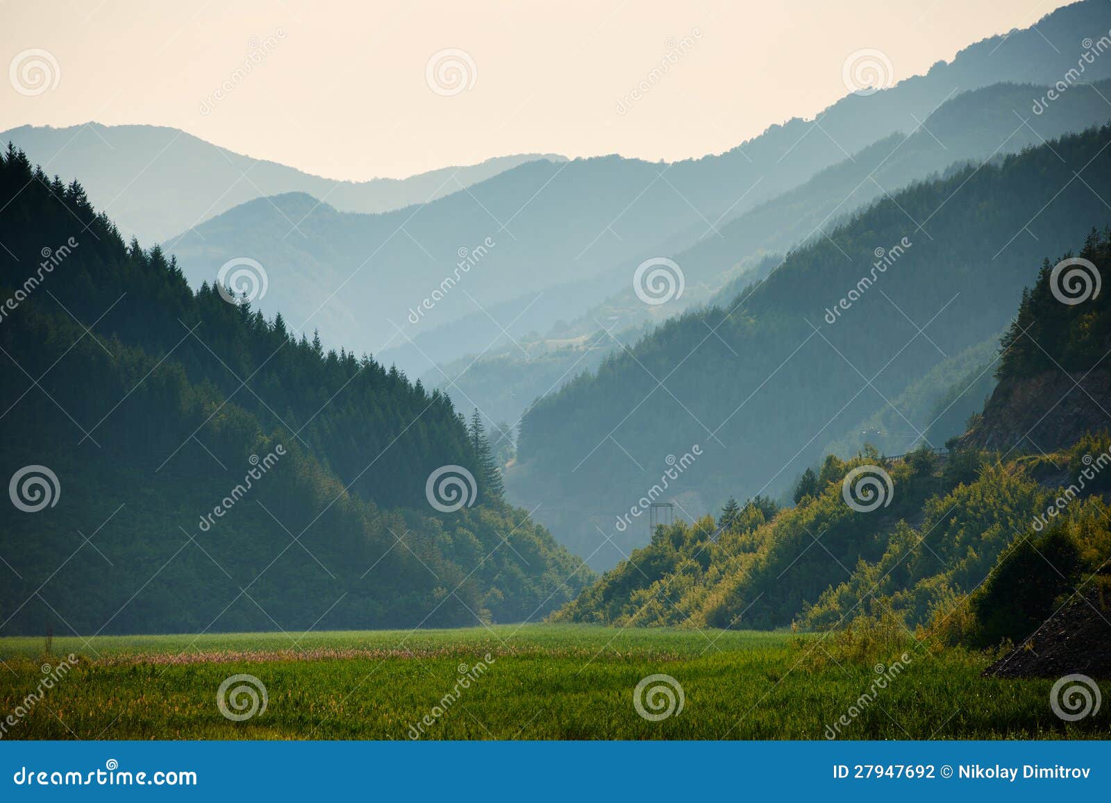 Mountain ridges at sunset stock photo. Image of ridges - 27947692