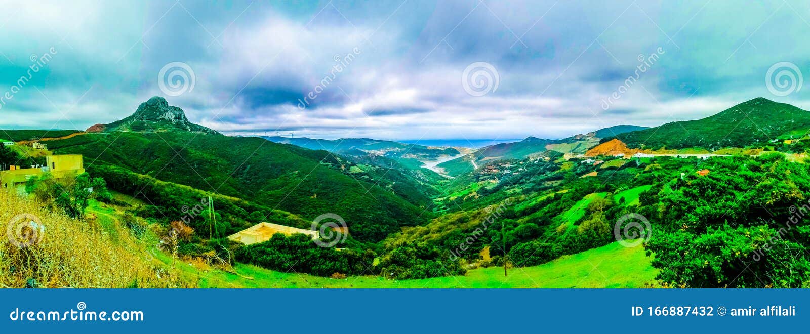 Mountain rif moroccan view stock photo. Image of view - 166887432