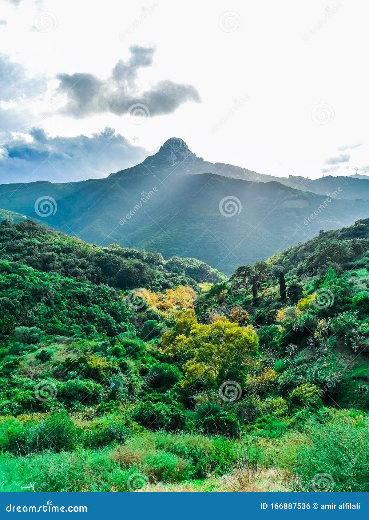 Mountain rif moroccan view stock photo. Image of moroccan - 166887536