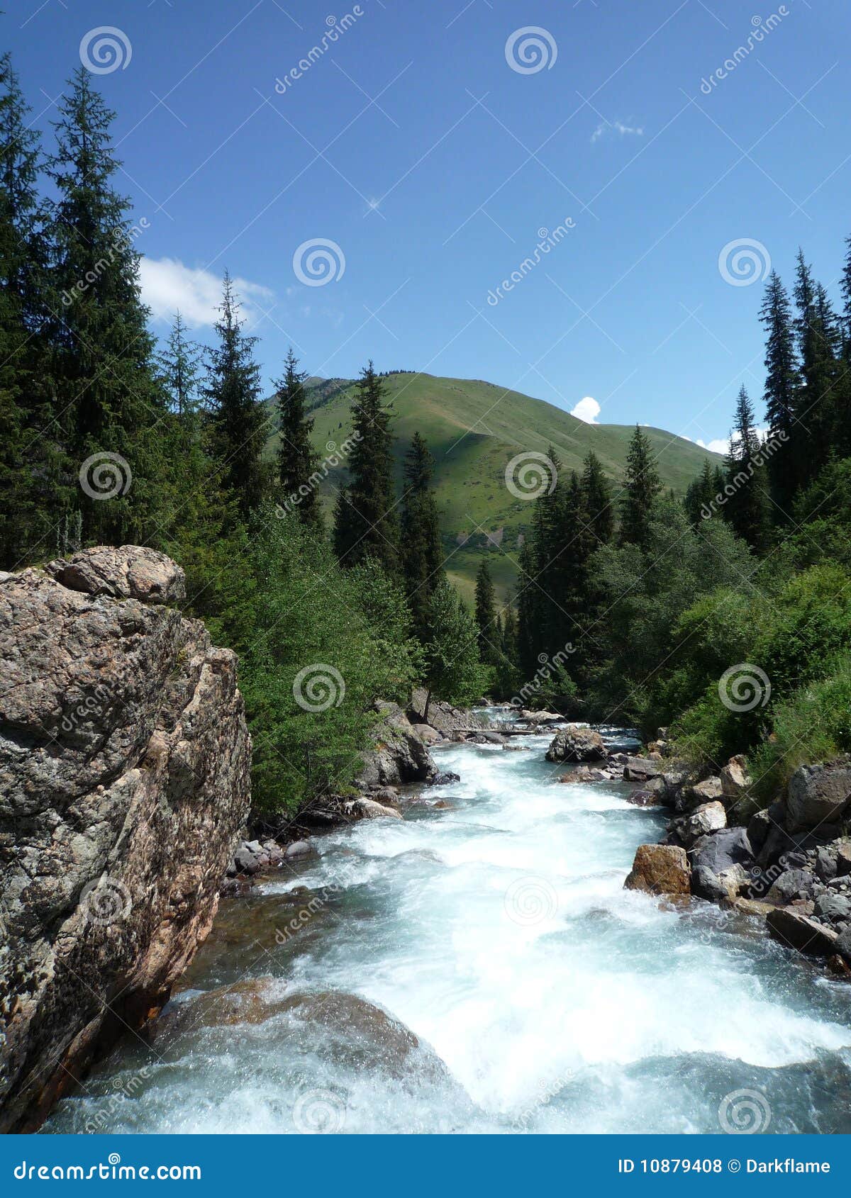 Mountain river stock photo. Image of rocks, motion, flowing - 10879408