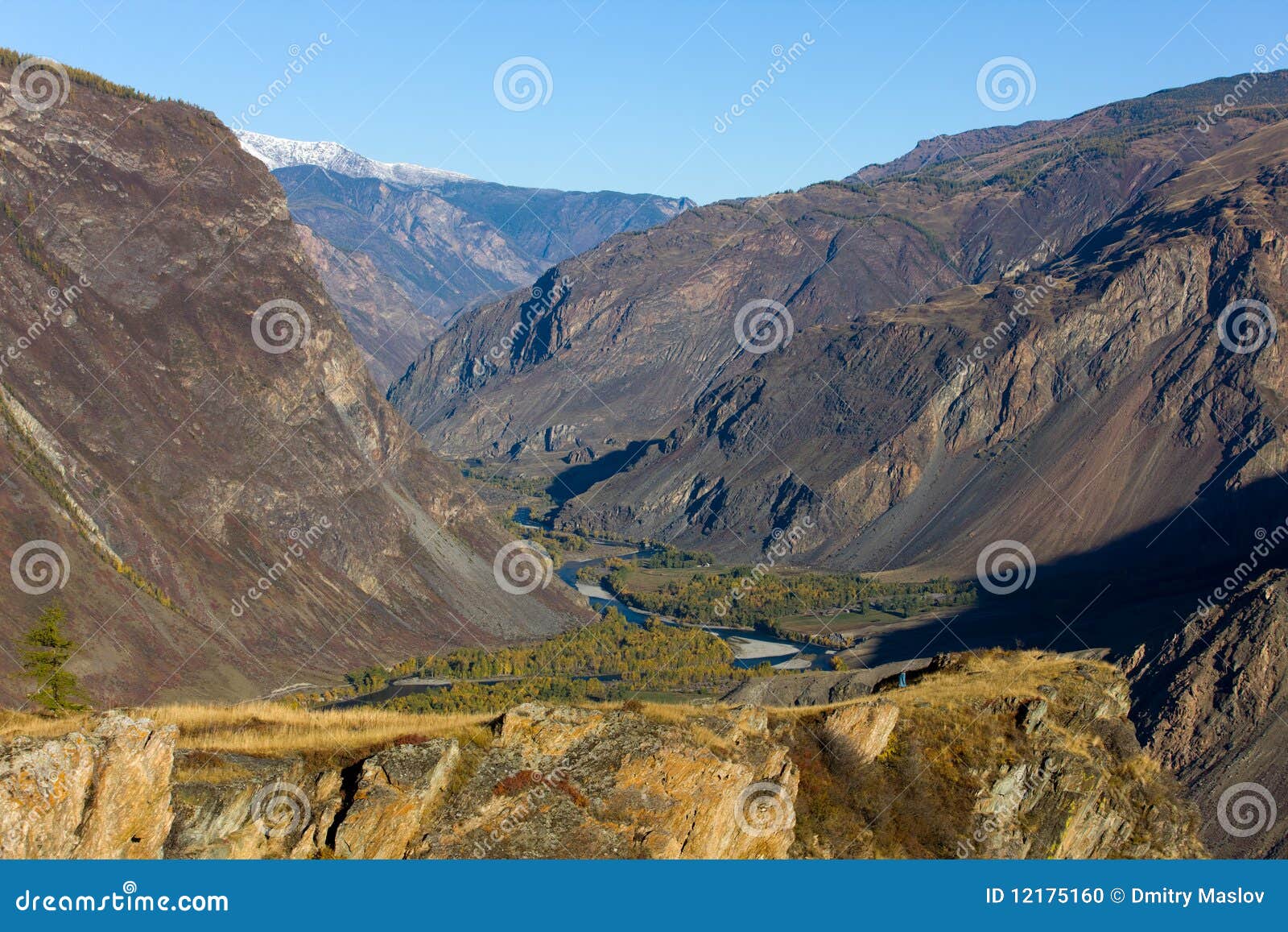 The mountain river stock photo. Image of scene, beautiful - 12175160