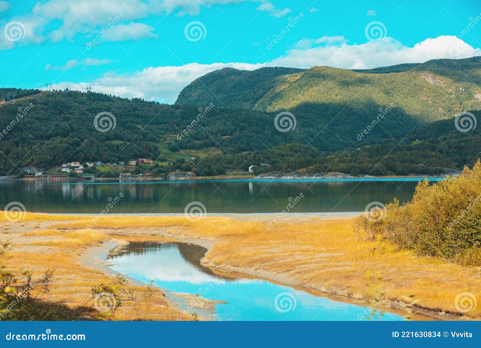 Mountain River. Beautiful Nature of Norway Stock Photo - Image of rock ...