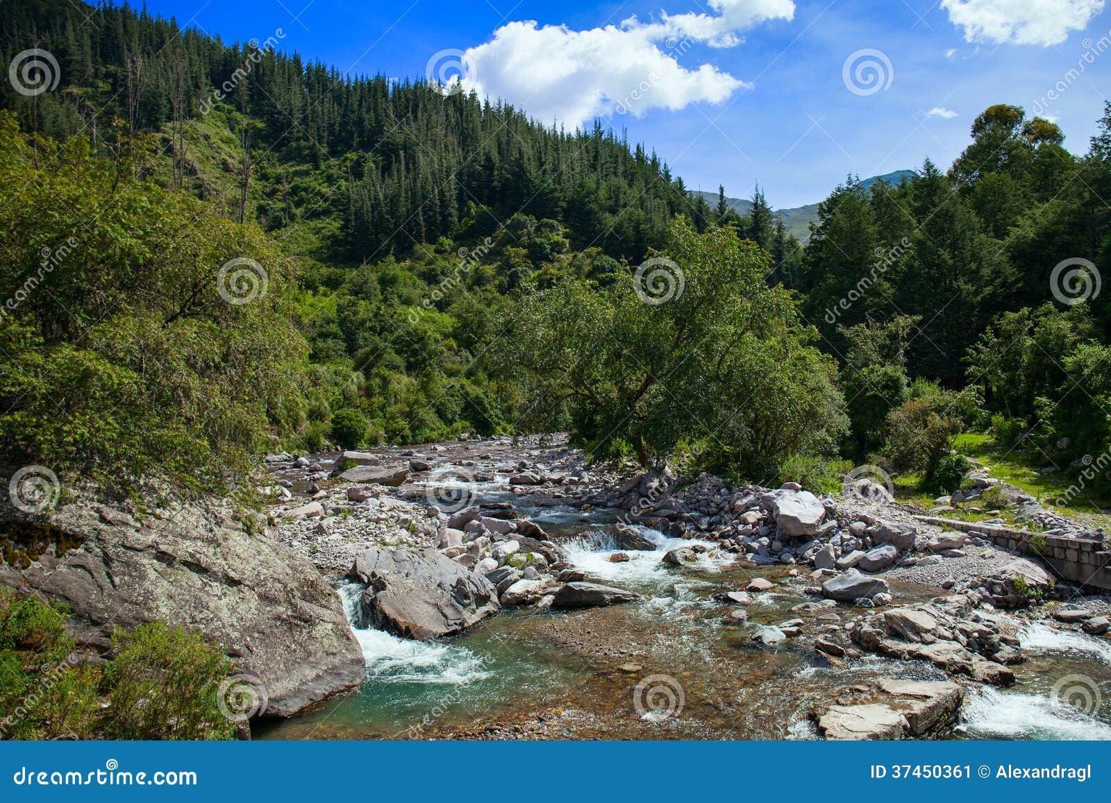 Mountain river of Bolivia stock image. Image of river - 37450361