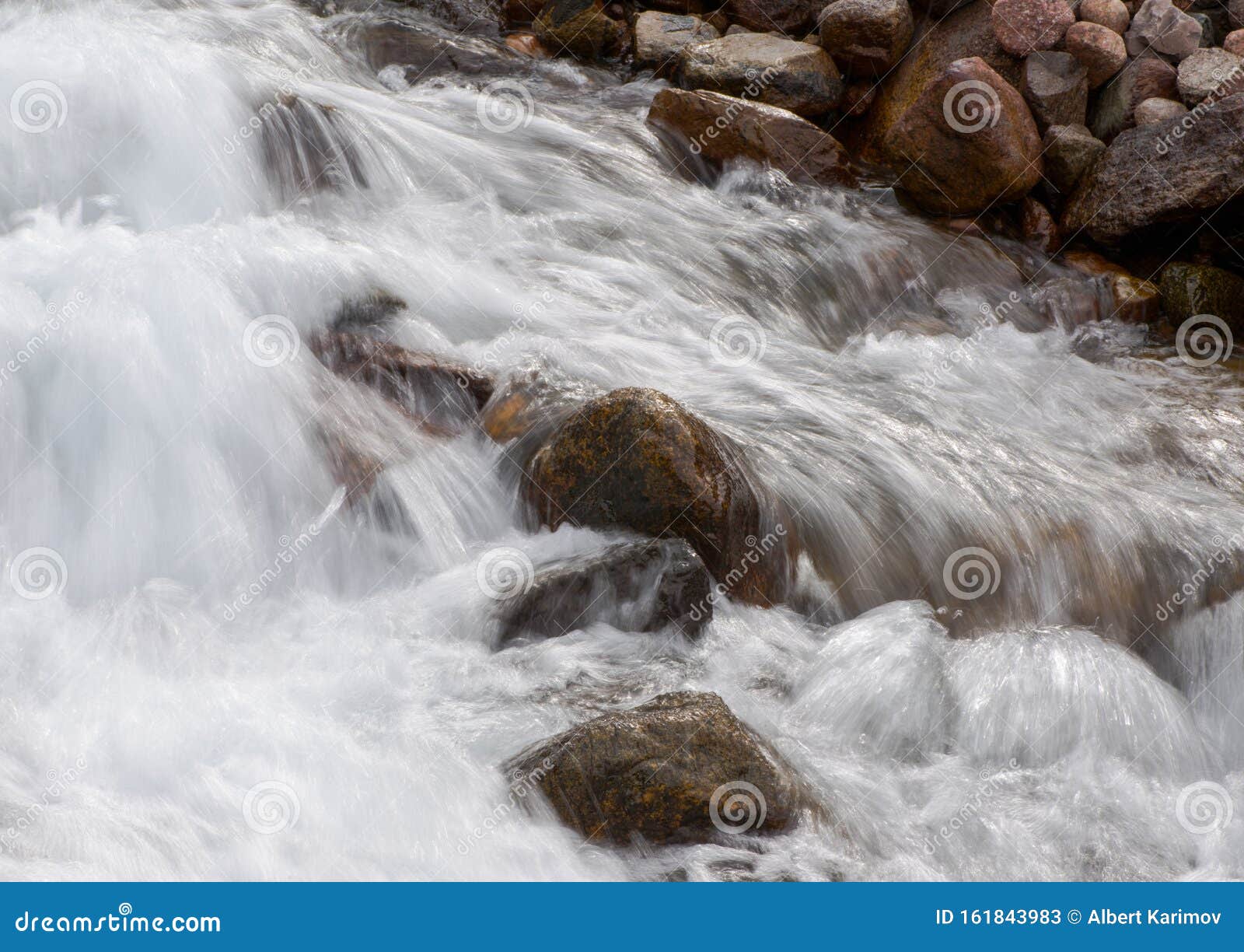 Mountain river, close-up stock image. Image of stream - 161843983