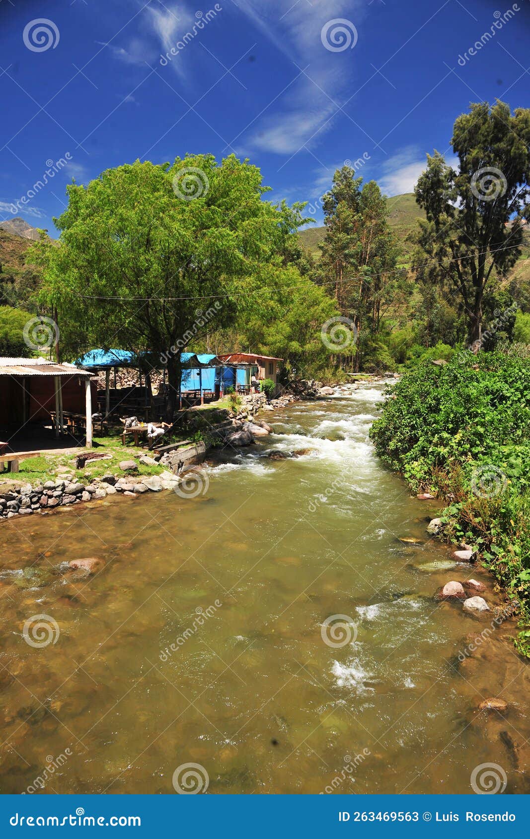 RIVER with CRYSTAL CLEAR WATER on a MOUNTAIN without PEOPLE -CANTA PERU ...