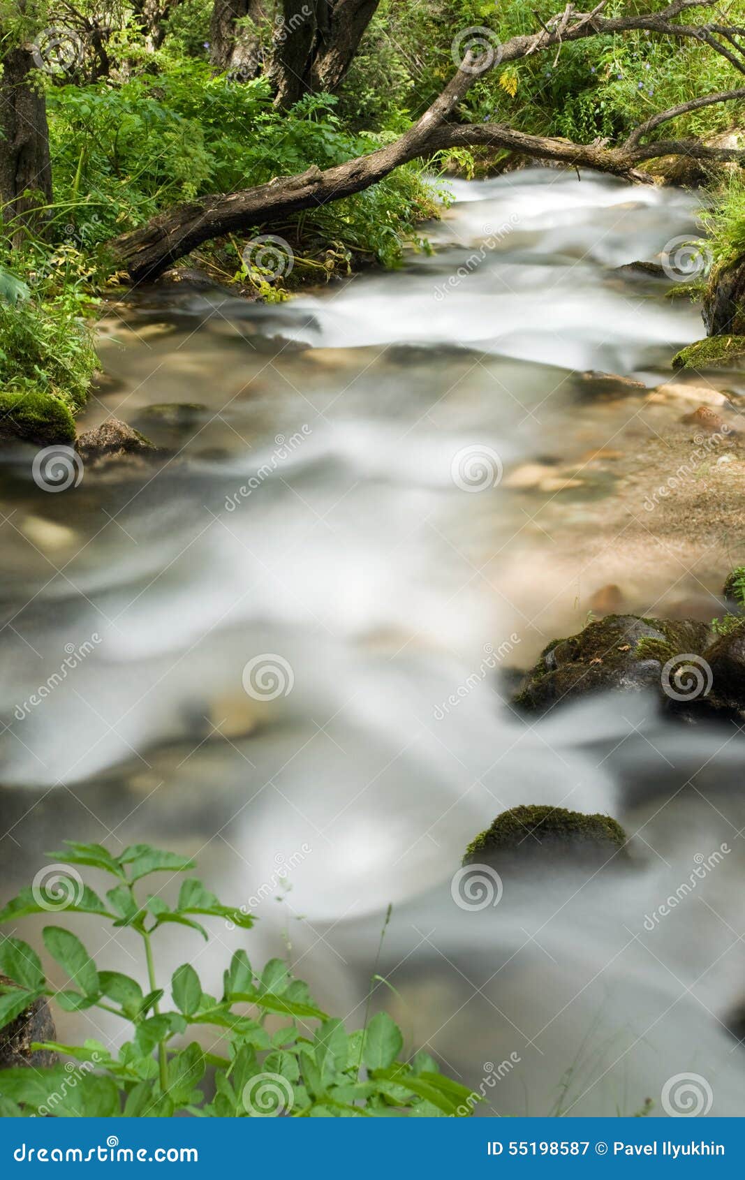 Mountain River Falling and Flowing Trough Stone Stock Image - Image of ...