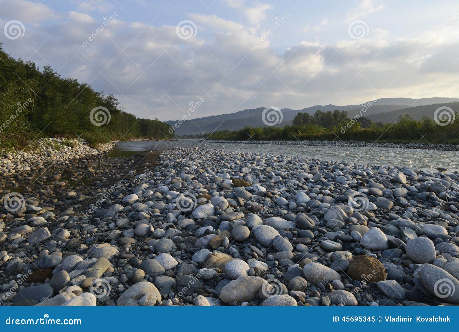 Mountain River Laba in the Caucasus Stock Image - Image of view ...