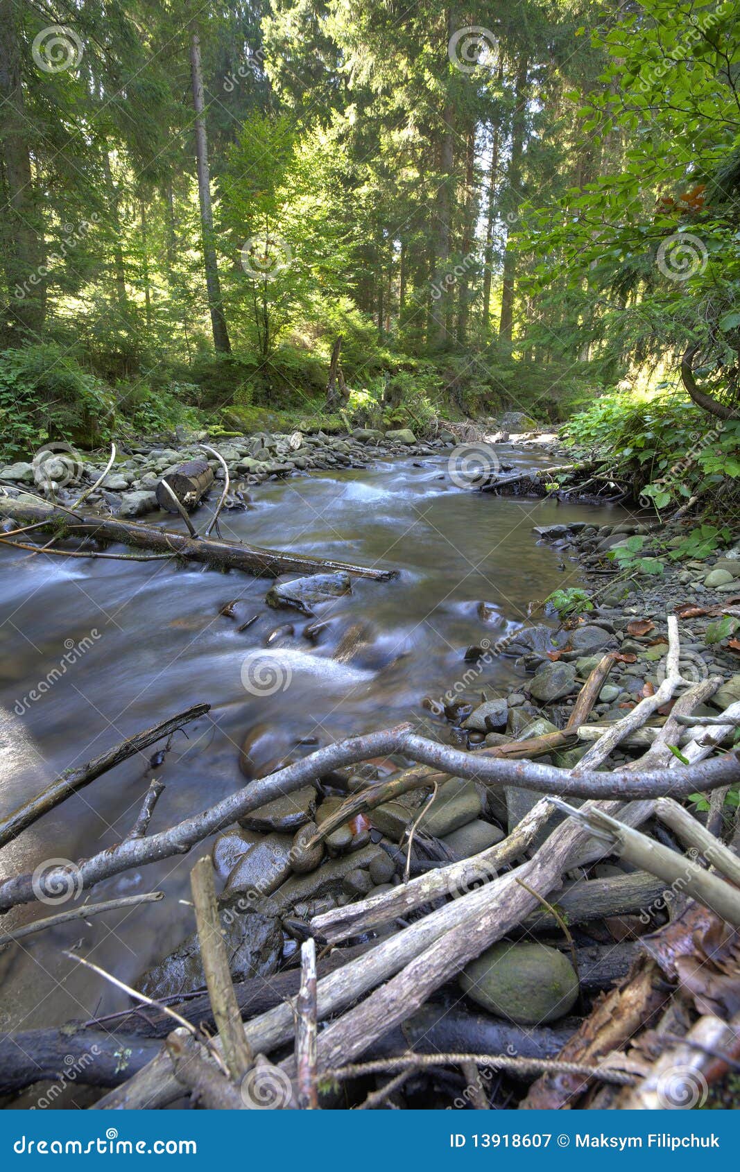 Mountain river landscape stock image. Image of stream - 13918607