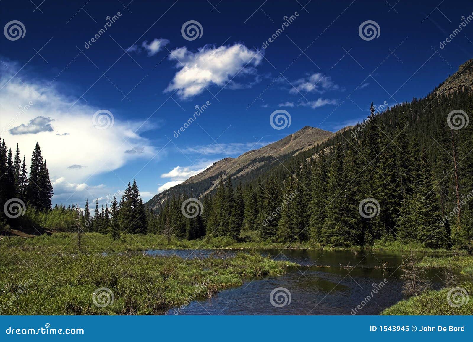 Mountain river landscape stock image. Image of spring - 1543945