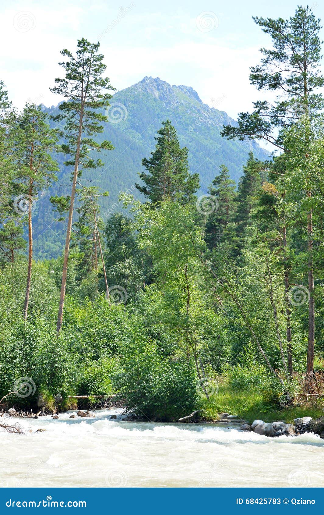 Mountain river, landscape stock image. Image of nature - 68425783