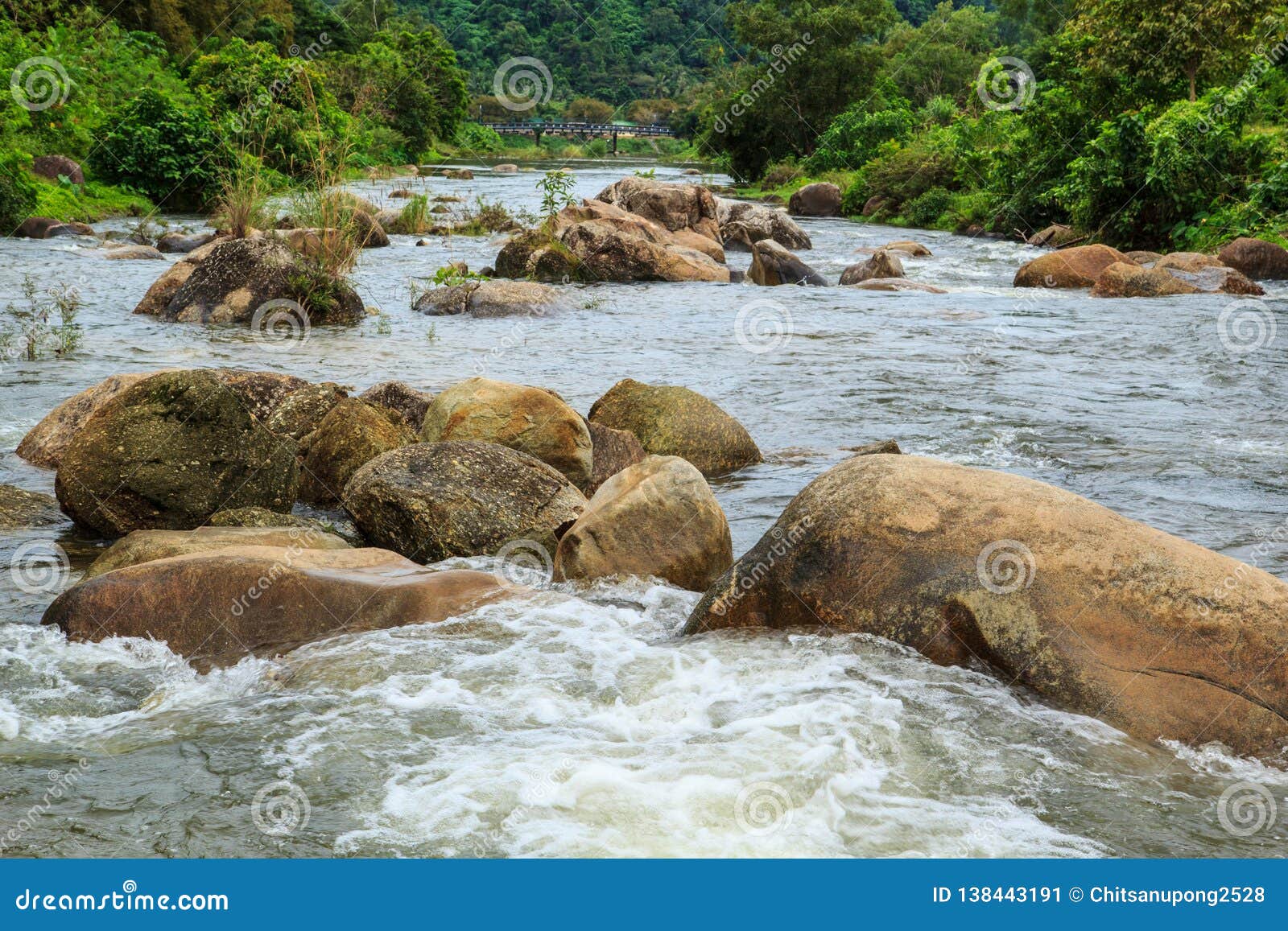 Mountain River Sights Along the Natural Stock Image - Image of scenic ...
