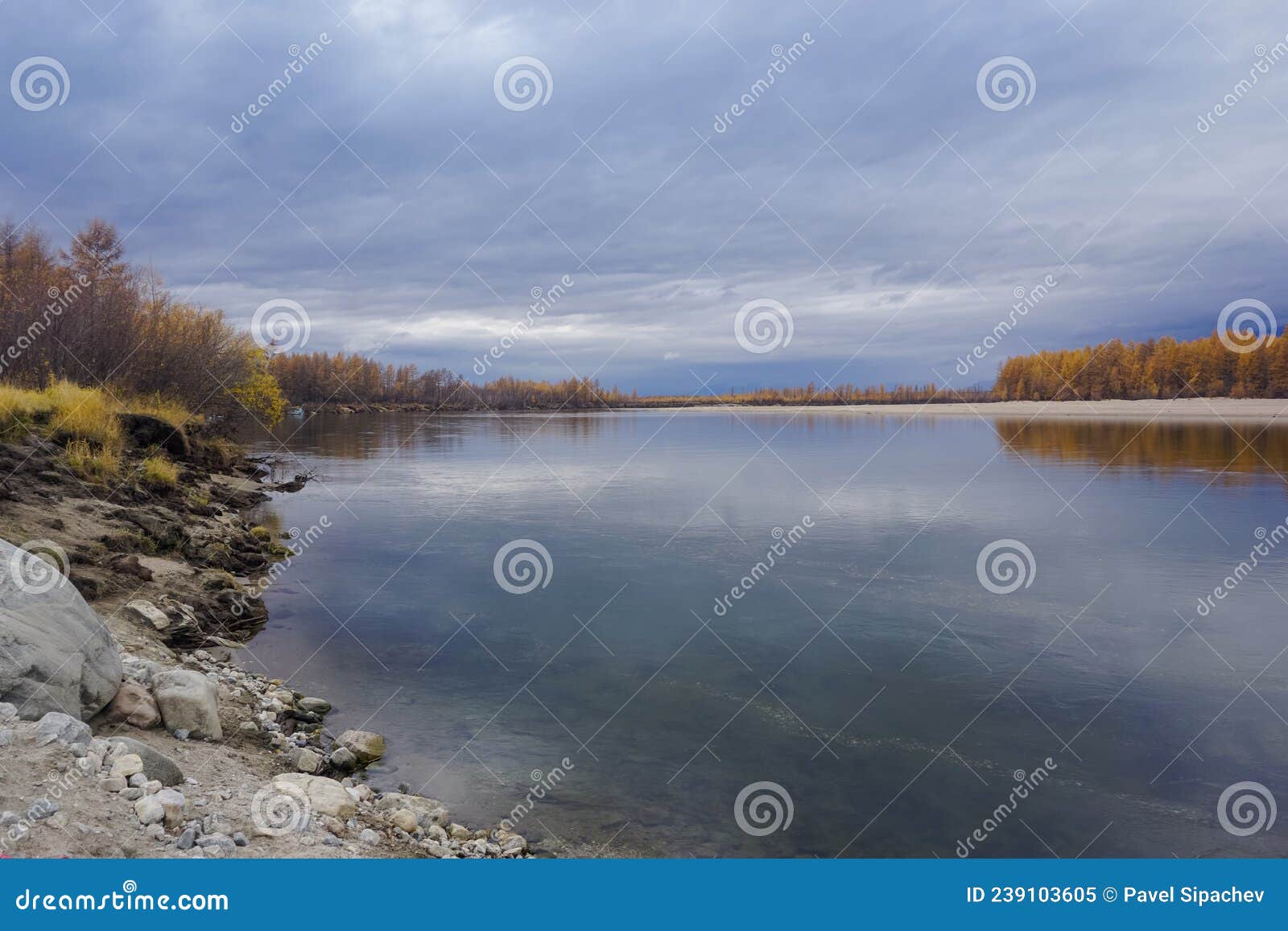 Mountain River in the Northern Part of the Trans-Baikal Territory Stock ...