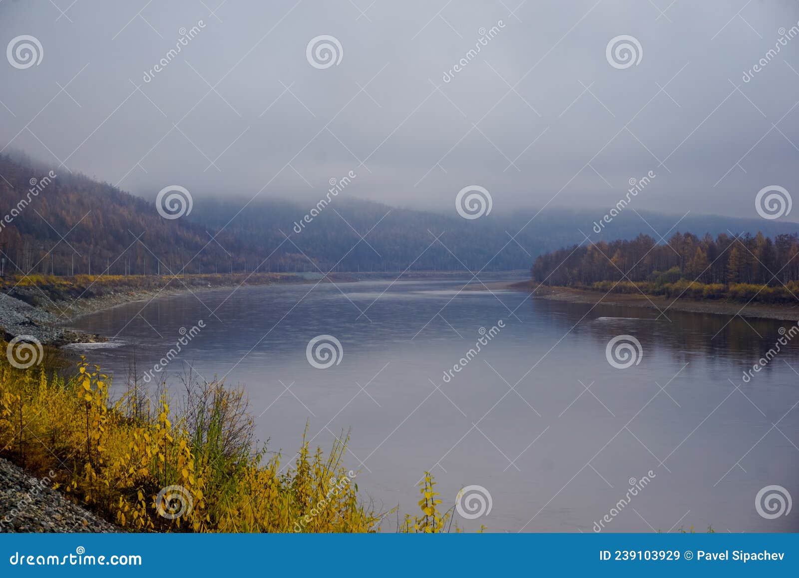 Mountain River in the Northern Part of the Trans-Baikal Territory Stock ...