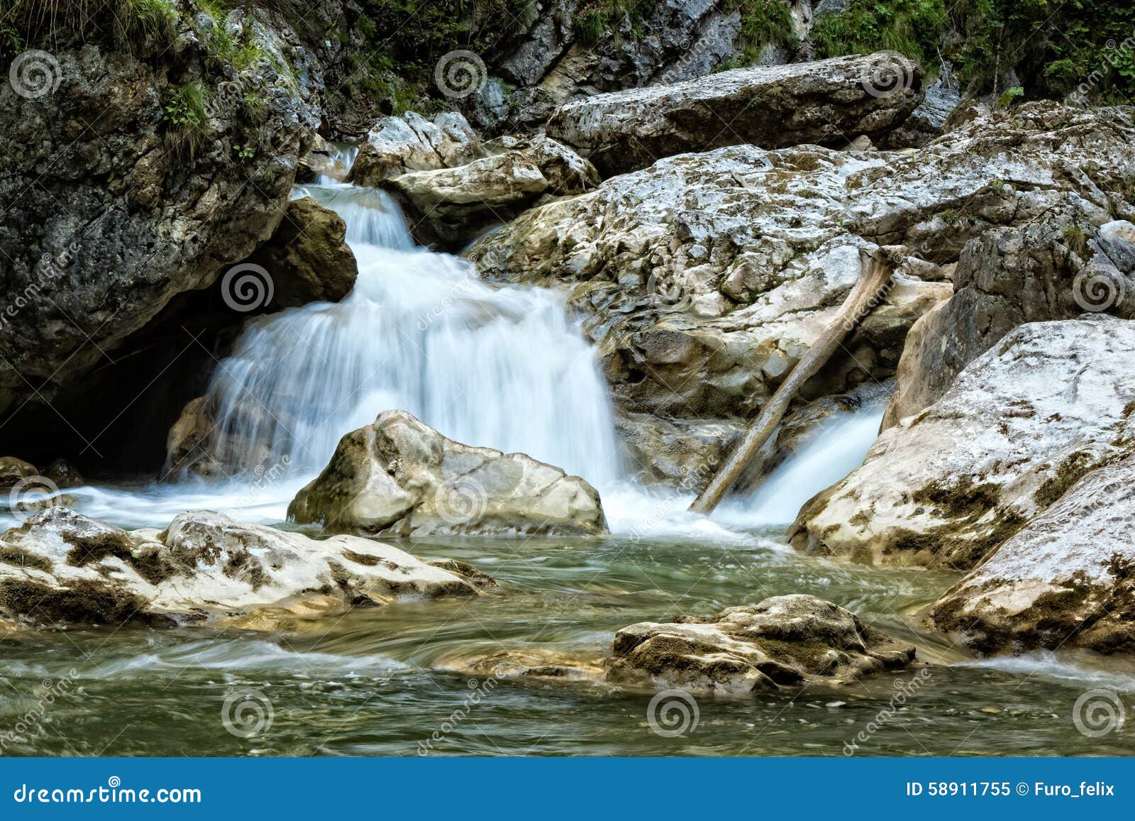 Mountain river stock image. Image of scenery, summer - 58911755