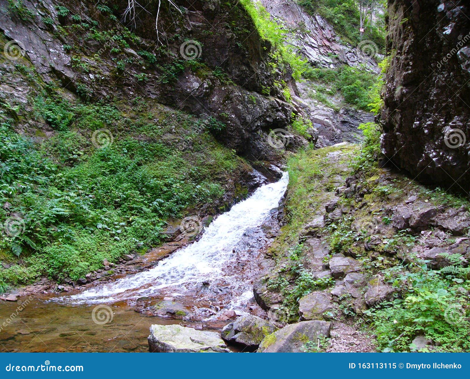 Mountain River, Rapids, Rapid River among the Rocks Stock Image - Image ...