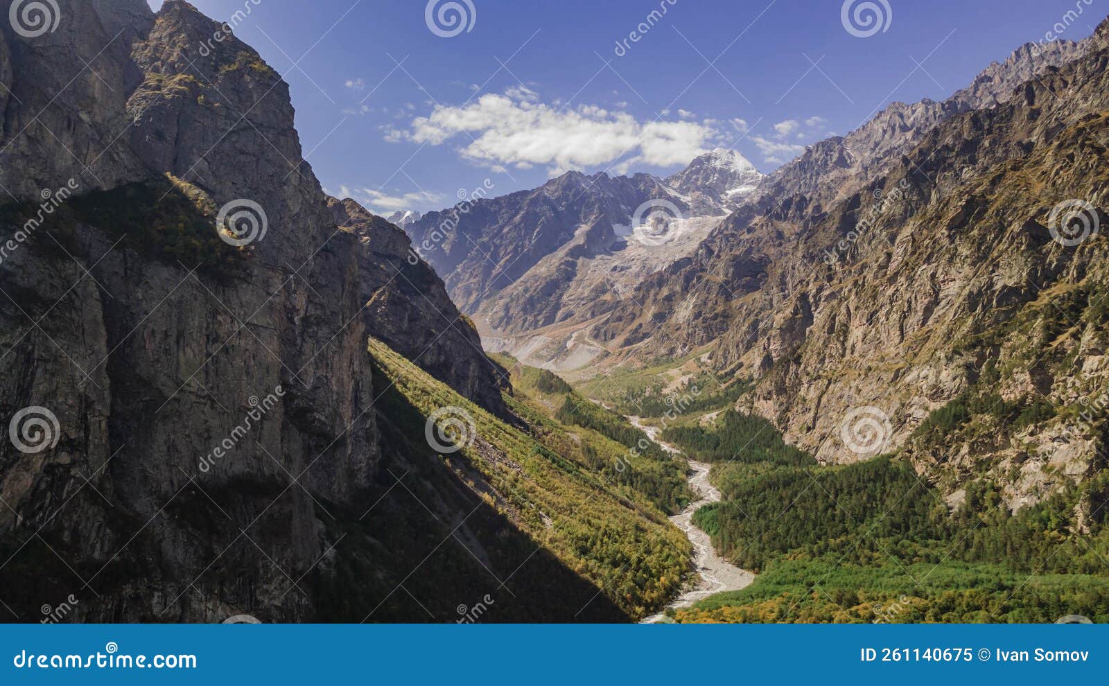 Mountain River in the Republic of North Ossetia-Alania Stock Image ...