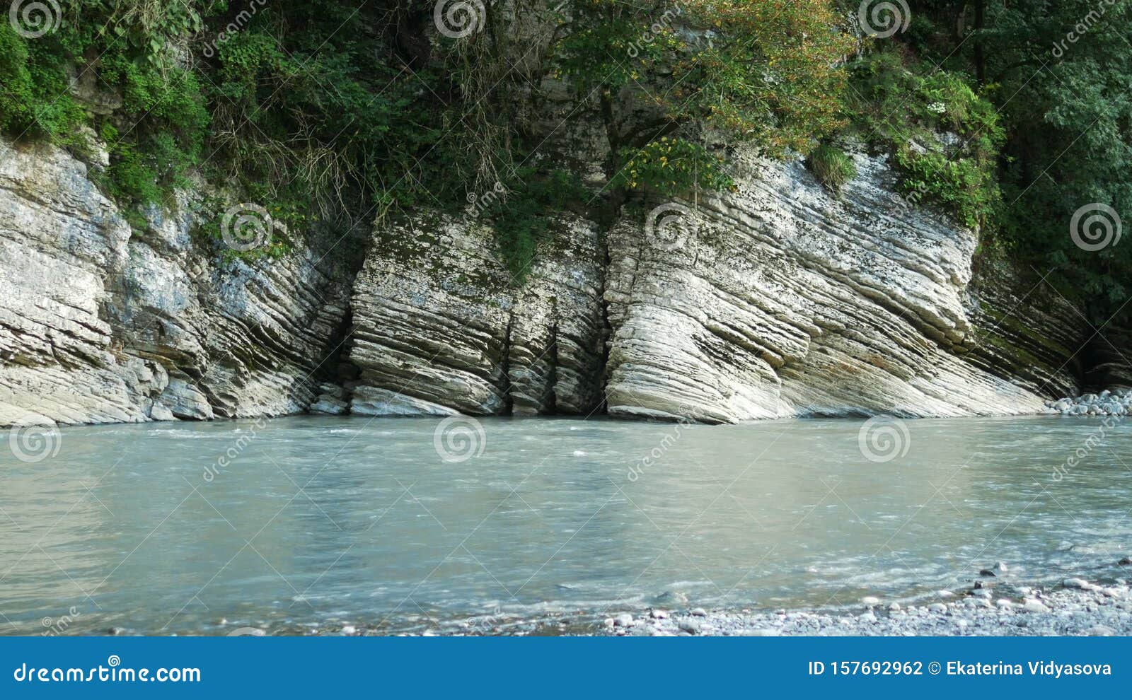 Mountain River and Rocks. Beautiful Canyon Stock Photo - Image of brook ...