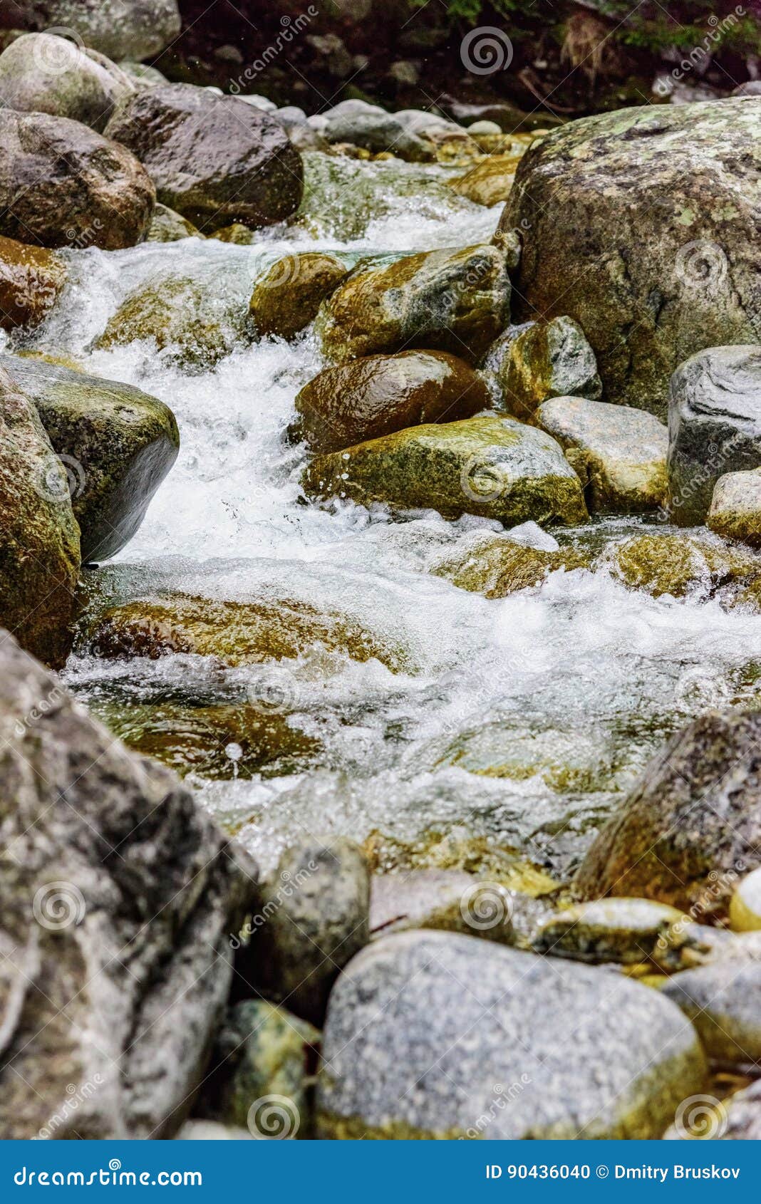 Mountain river stones stock photo. Image of scenery, spring - 90436040