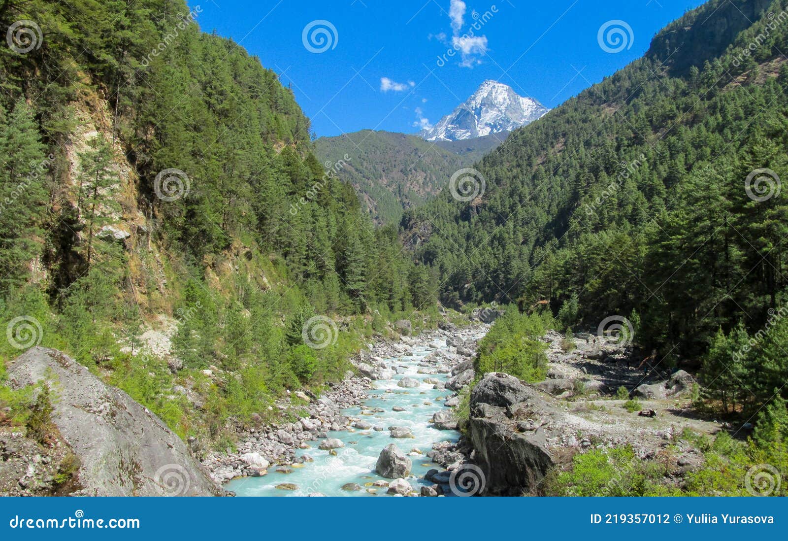 Mountain River Stream in a Canyon Gorge Stock Photo - Image of beauty ...