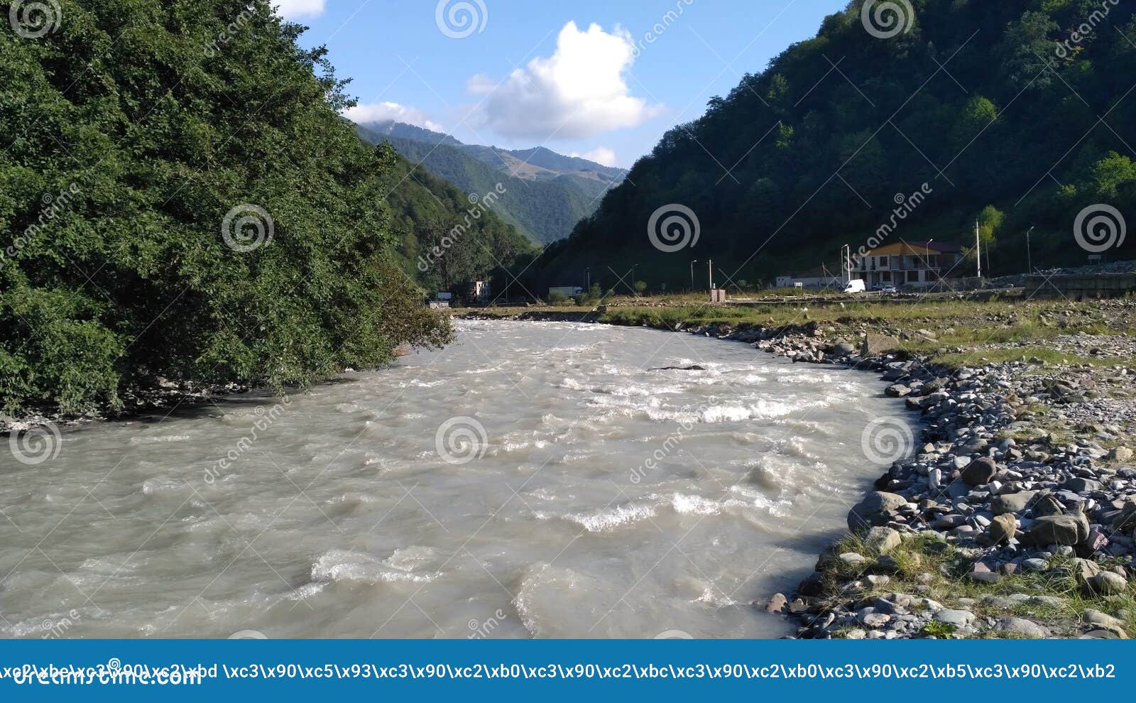 Mountain river stream stock image. Image of fjord, natural - 179511103