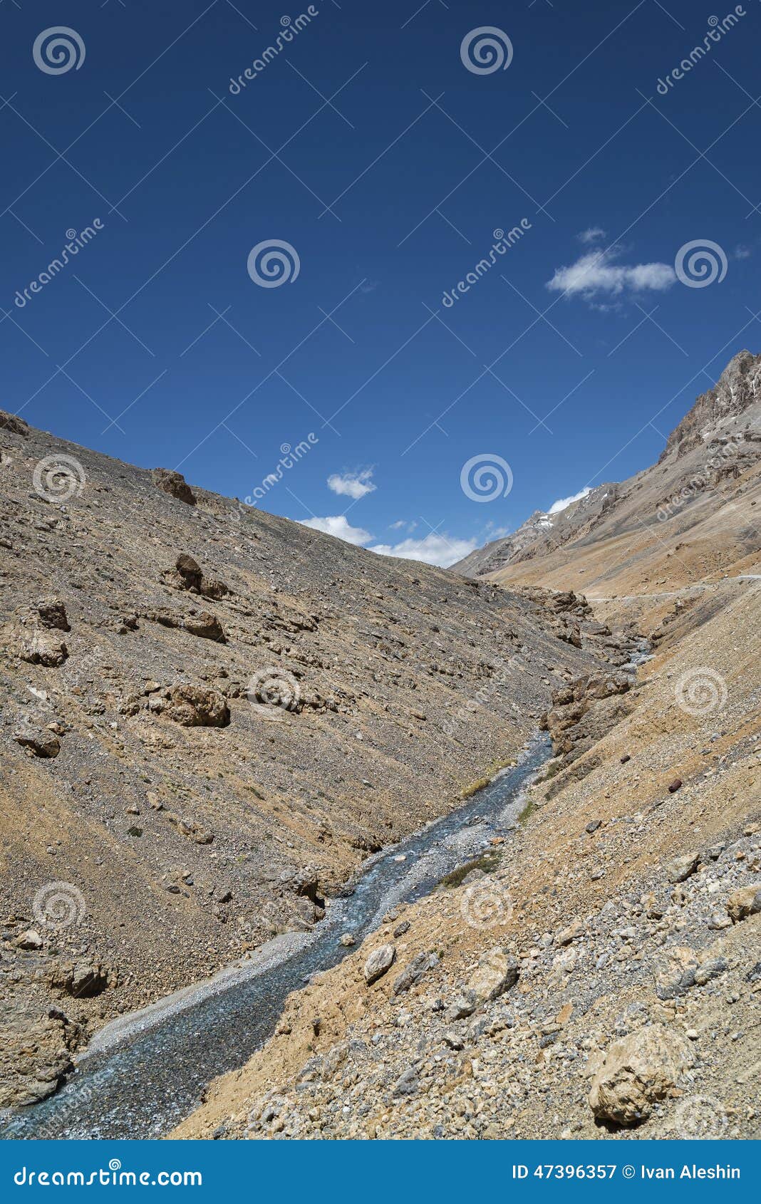 Mountain River Streaming in Ravine Stock Image - Image of natural, flow ...
