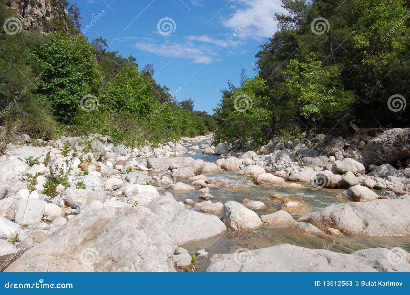 Mountain river in Turkey. stock image. Image of murmur - 13612563