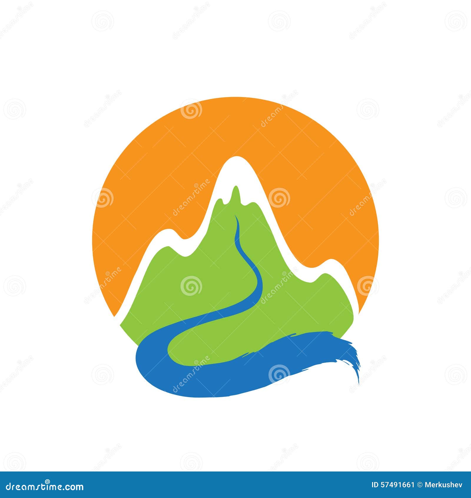 River Map Vector Illustration. Main River Map, Frankfurt City, Germany ...