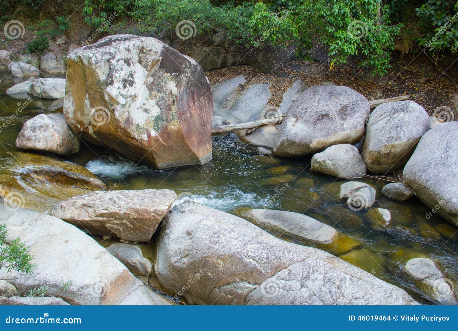 Mountain river in Vietnam stock photo. Image of fall - 46019464