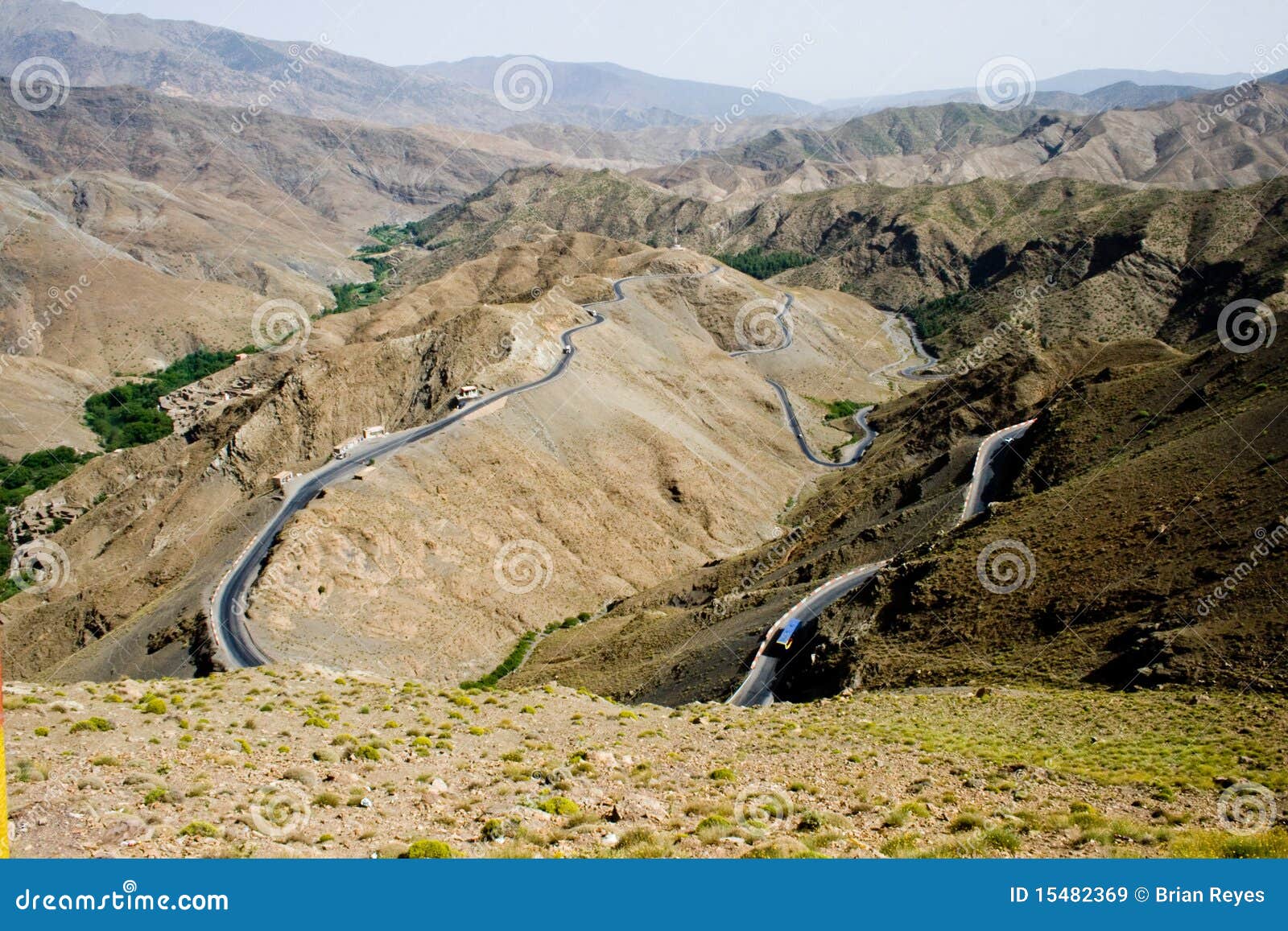Mountain road stock image. Image of winding, morocco - 15482369