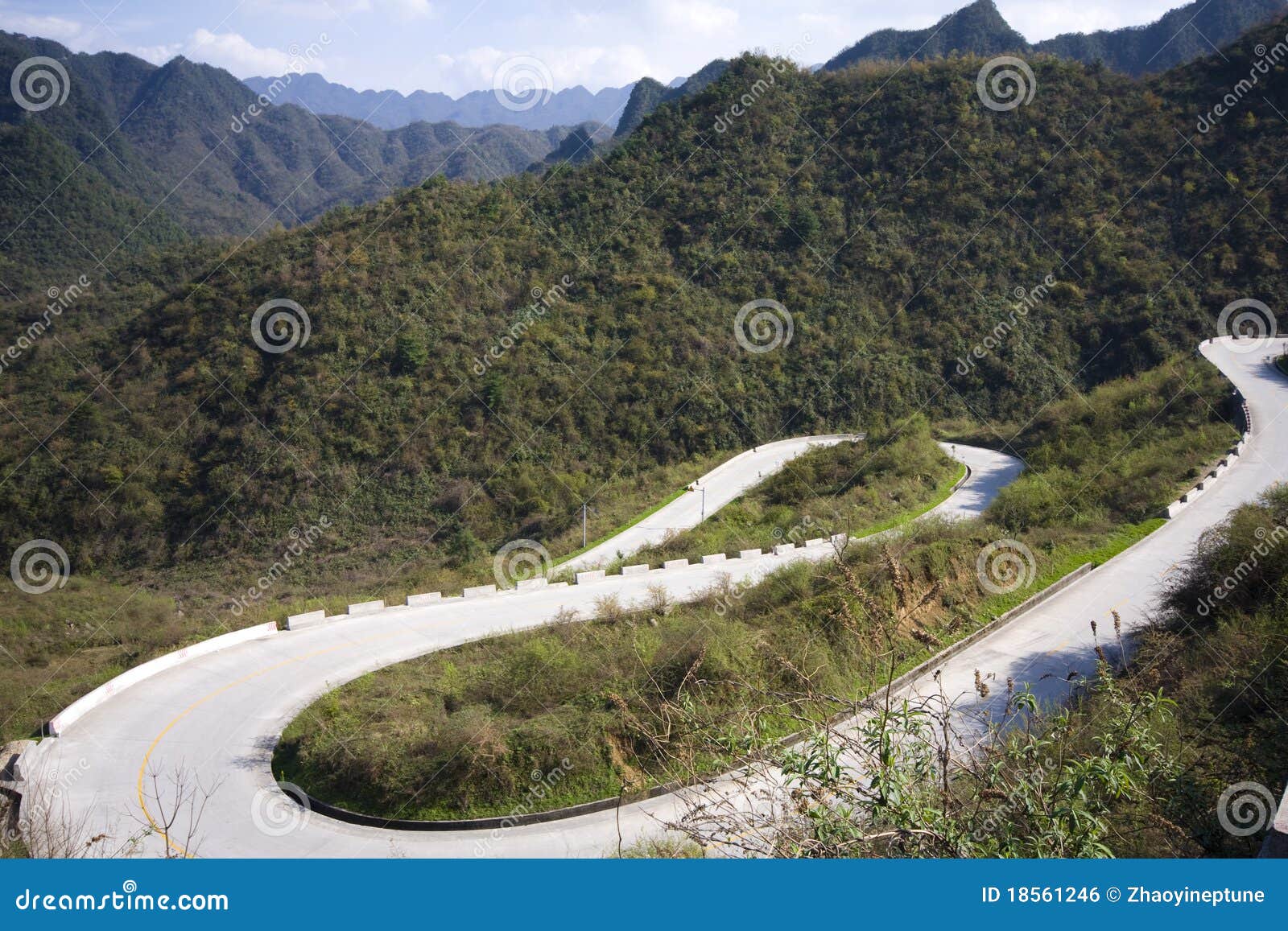 Mountain Road stock photo. Image of nature, drive, beautiful - 18561246