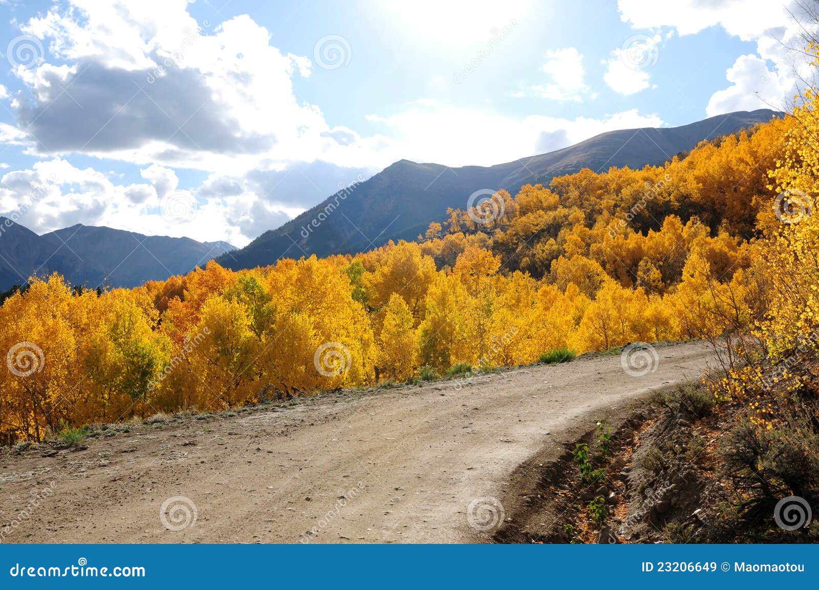 Mountain Road stock image. Image of mountains, country - 23206649