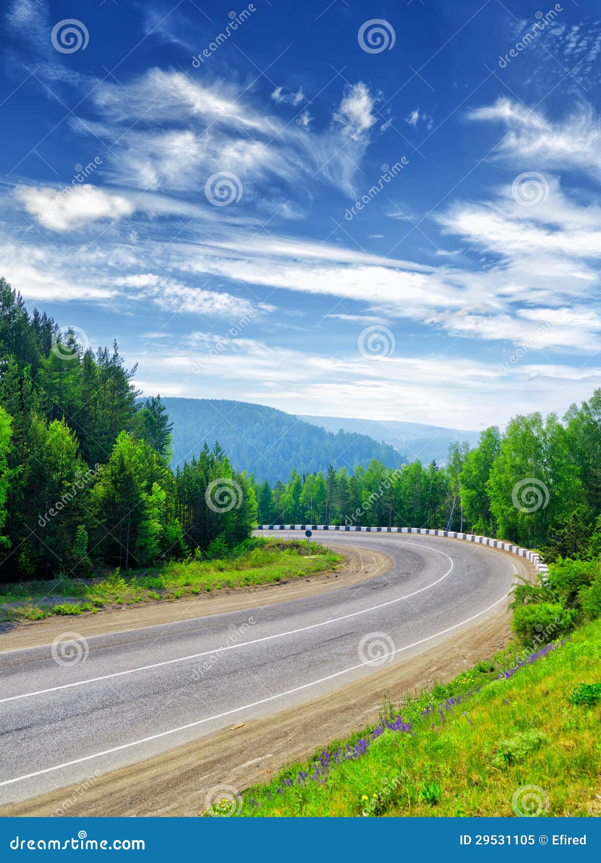 Mountain road stock image. Image of beautiful, adventure - 29531105