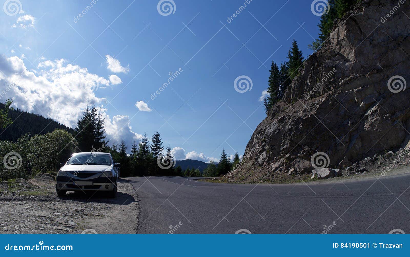 Mountain road curve stock image. Image of fagaras, logan - 84190501