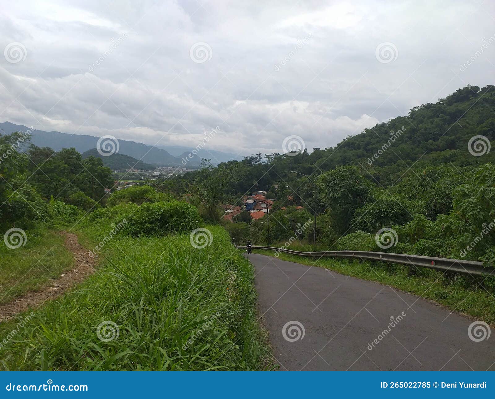Mountain Road and Green View Stock Image - Image of road, view: 265022785
