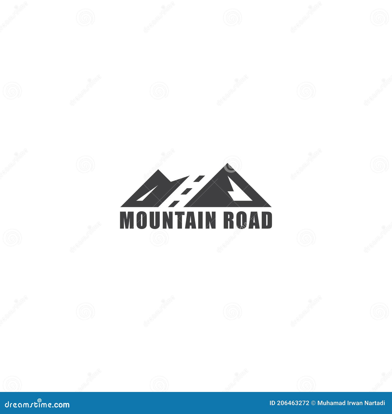 Mountain Road Icon Logo Template Stock Vector - Illustration of sticker ...